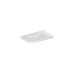 Geberit Waschtisch iCon Light 75x48cm, HL mi, o &Uuml;, m Abl, we. K-Tect (501839006)