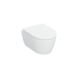 Geberit iCon Set Wand-WC, Tiefsp&uuml;ler 35,5x49cm, verk. Ausl., m Sitz, we. matt (503049JT1)