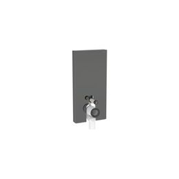 Geberit Stand-WC-Modul Monolith Plus BH 101cm, Fr. Gl. la., S. Alu SW-chrom (131203JK7)