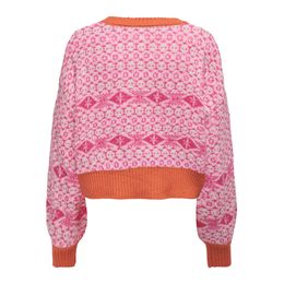 Only Pullover 'DEA' Damen Gr&ouml;&szlig;e L orange / pink / rosa