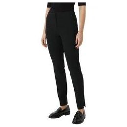 Anzughose comma, Damen, Gr. 44, N-Gr, schwarz, Stoff, Obermaterial: 48% Polyamid, 42% Viskose, 10% Elasthan, unifarben, slim fit kn&ouml;chelfrei, Hosen Anzughose, mit Viskose und Slim fit