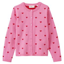 Topolino M&auml;dchen Cardigan mit Herz-Allover