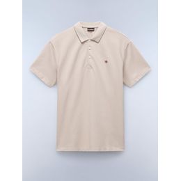 NAPAPIJRY Poloshirt "Ealis" in Beige - 71% | Gr&ouml;&szlig;e S | Herren-plussize