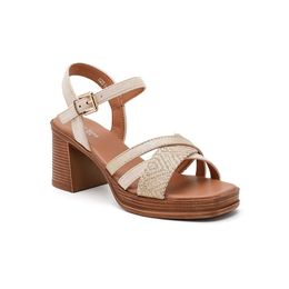 Sixth Sens Sandaletten in Beige - 53% | Gr&ouml;&szlig;e 39 | Damen-sandalen