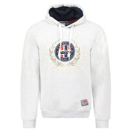 Geographical Norway Hoodie "Giger" in Wei&szlig; - 62% | Gr&ouml;&szlig;e M | Herren-sweatshirts-jacken