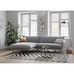 OTTO home Ecksofa &raquo;Stine L-Form&laquo; Besonderes Design durch Kissenoptik und Keder, by Morten Georgsen grau Struktur (100% Polyester);Struktur weich (85% 