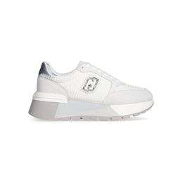 Liu Jo Leder-Sneakers in Wei&szlig; - 69% | Gr&ouml;&szlig;e 36 | Damen-sneakers