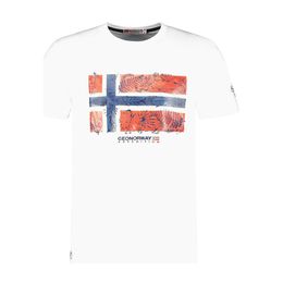 Geographical Norway Shirt "Palm" in Wei&szlig; - 60% | Gr&ouml;&szlig;e 164 | Kinder-oberteile
