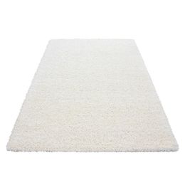 Ayyildiz Hochflorteppich Life 1500, Creme, Textil, Uni, rechteckig, 160x230 cm, Oeko-Tex&reg; Standard 100, f&uuml;r Fu&szlig;bodenheizung geeignet, schmutzabweisend, Hausstauballergiker lichtunempfindlich, antistatisch, pflegeleicht, strapazierf&auml;hig, leicht zusammenrollbar, Teppiche & B&ouml;den, Teppiche, Hochflorteppiche & Shaggys