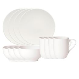 Villeroy & Boch Villeroy & Boch Fr&uuml;hst&uuml;cksservice For Me, Wei&szlig;, Keramik, 12-teilig, Essen & Trinken, Geschirr, Geschirr-Sets, Kaffeeservice