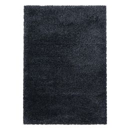 Ayyildiz Hochflorteppich Fluffy 3500 Athrazit, Anthrazit, Textil, Uni, rechteckig, 140x200 cm, Oeko-Tex&reg; Standard 100, f&uuml;r Fu&szlig;bodenheizung geeignet, schmutzabweisend, Hausstauballergiker lichtunempfindlich, antistatisch, pflegeleicht, strapazierf&auml;hig, leicht zusammenrollbar, Teppiche & B&ouml;den, Teppiche, Hochflorteppiche & Shaggys