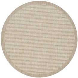 Ayyildiz Outdoorteppich Giza, Beige, Textil, Uni, rund, Oeko-Tex&reg; Standard 100, pflegeleicht, Teppiche & B&ouml;den, Teppiche, Outdoorteppiche