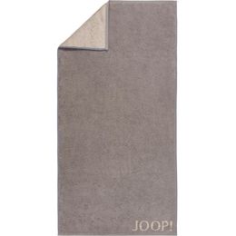 JOOP! Duschtuch Classic Doubleface, Graphit, Textil, Uni, 80x150 cm, Made in Germany, Oeko-Tex&reg; Standard 100, saugf&auml;hig, Aufh&auml;ngeschlaufe, strapazierf&auml;hig, angenehm weich, hochwertige Qualit&auml;t, schadstoffgepr&uuml;ft, Badtextilien, Duscht&uuml;cher