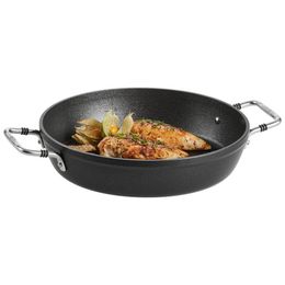 Fissler Servierpfanne Adamant, Schwarz, Metall, 2,6 L, Made in Germany, backofengeeignet, kratzfest, antihaftbeschichtet, Kochen, Pfannen, Servierpfannen