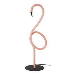 Lucide Led-Tischleuchte Flamingo, Schwarz, Metall, Metalloptik,Metalloptik, Tierform,Tierform, Mehrfarbig, 18.1x49.5x15 cm, RoHS, Reach, Europ&auml;ischer Sicherheitsstandard, Farbwechsler, Lampen & Leuchten, Innenbeleuchtung, Tischlampen