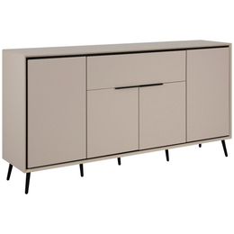 Livetastic Sideboard, Sand, Metall, 6 F&auml;cher, 1 Schublade(n) Schubladen, 175x90x38 cm, Wohnzimmer, Kommoden & Sideboards, Sideboards