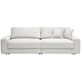 CARRYHOME Bigsofa, Creme, Textil, 3-Sitzer, F&uuml;llung: Schaumstoff,Hohlfaser, 278x93x112 cm, R&uuml;cken echt, Wohnzimmer, Sofas & Couches, Sofas, Bigsofas