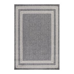 Ayyildiz Flachwebeteppich Aruba, Grau, Textil, Bord&uuml;re, rechteckig, 240x340 cm, Oeko-Tex&reg; Standard 100, f&uuml;r Fu&szlig;bodenheizung geeignet, schmutzabweisend, Hausstauballergiker lichtunempfindlich, antistatisch, waschbar, pflegeleicht, strapazierf&auml;hig, leicht zusammenrollbar, Teppiche & B&ouml;den, Teppiche, Moderne Teppiche