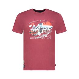 Geographical Norway Shirt "Stone" in Rot - 51% | Gr&ouml;&szlig;e L | Herren-plussize