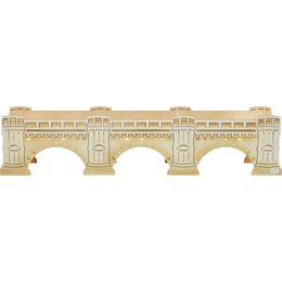 LED Schwibbogen &raquo;Erh&ouml;hung Augustusbr&uuml;cke exklusiv&laquo; 55x12x10,5 cm (BxHxT) Holz teilmassiv