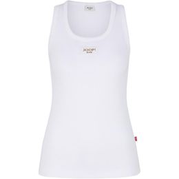 JOOP! Joop Jeans Damen Tanktop &raquo;Tana&laquo; mit Logoprint wei&szlig; L