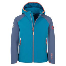 Trollkids Softshelljacke "Kvalvika" in Blau - 39% | Gr&ouml;&szlig;e 98 | Kinder-outdoor-jacken