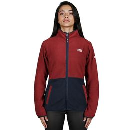 Geographical Norway Fleecejacke "Touki" in Bordeaux/ Dunkelblau - 69% | Gr&ouml;&szlig;e M | Damenjacken