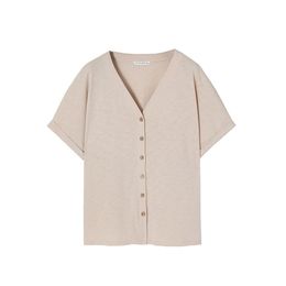 TATUUM Bluse "Polinezja" in Beige - 46% | Gr&ouml;&szlig;e L | Damen-blusen
