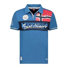 Geographical Norway Poloshirt "Kidney" in Blau - 59% | Gr&ouml;&szlig;e XL | Herren-plussize