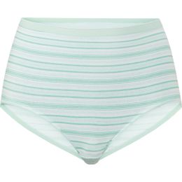 w&auml;schepur Damen Taillenslip 2x mint-gestreift + 2x grau-gestreift Gr&ouml;&szlig;e 40