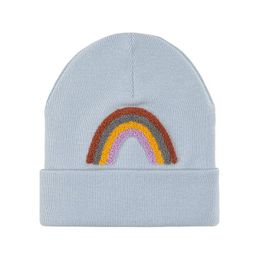 L&auml;ssig L&auml;ssig Wollbeanie "Little Gang Rainbow" in Hellblau - 25% | Gr&ouml;&szlig;e 52-56 cm | Kindermuetzen
