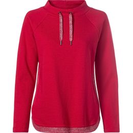 CR&Eacute;ATION L Damen Langarm-Pullover in weich angerauter Qualit&auml;t rot Gr&ouml;&szlig;e 38