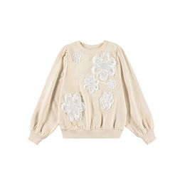 Molo Sweatshirt in Beige - 50% | Gr&ouml;&szlig;e 140 | Kinder-sweatshirts-jacken