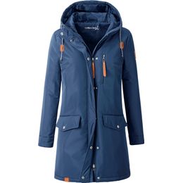 CR&Eacute;ATION L Damen Regenjacke mit Wattierung dunkelblau Gr&ouml;&szlig;e 38