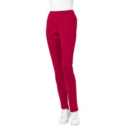 CR&Eacute;ATION L Damen Gerade Jeans in weicher Twill-Qualit&auml;t bordeaux Gr&ouml;&szlig;e 27