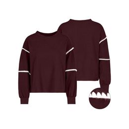 Sublevel Pullover in Bordeaux - 66% | Gr&ouml;&szlig;e M/L | Damen-pullover-cardigans