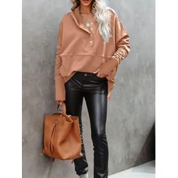 Milan Kiss Hoodie in Camel - 57% | Gr&ouml;&szlig;e M | Damen-sweatshirts-jacken