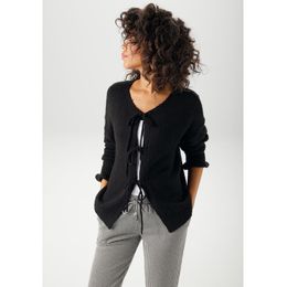 Aniston Cardigan in Schwarz - 72% | Gr&ouml;&szlig;e 38 | Damen-pullover-cardigans