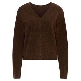 MOSS COPENHAGEN Cardigan "Milania" in Dunkelbraun - 44% | Gr&ouml;&szlig;e M/L | Damen-pullover-cardigans