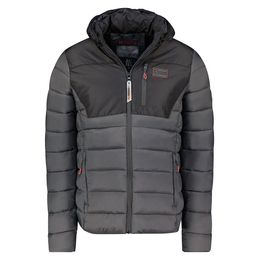 Geographical Norway Steppjacke "Batilo" in Grau/ Schwarz - 68% | Gr&ouml;&szlig;e L | Herrenjacken