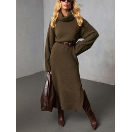 Milan Kiss Strickkleid in Khaki - 63% | Gr&ouml;&szlig;e S | Damen-kleider