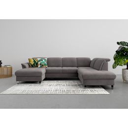 Sit & More sit&more Wohnlandschaft &raquo;Maggiore U-Form&laquo; wahlweise mit Kopfteilverstellung, Bettfunktion und Stauraum grau 95% Polyester, 5% Polyamid
