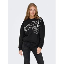 Jacqueline de Yong JDY Sweatshirt "Canoa" in Schwarz - 40% | Gr&ouml;&szlig;e L | Damen-sweatshirts-jacken