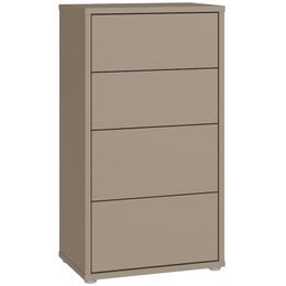 FORTE Kommode &raquo;Alice Springs, Kommode H&ouml;he 99,1 cm, 4 Schubk&auml;sten&laquo; Schubk&auml;sten mit Vollauszug, Grifflos, Push to open Holzwerkstoff