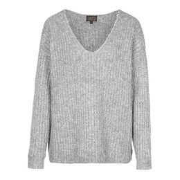 Herrlicher Pullover "Lini" in Grau - 57% | Gr&ouml;&szlig;e XL | Damen-pullover-cardigans