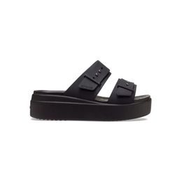 Crocs Keilpantoletten "Brooklyn Buckle" in Schwarz - 31% | Gr&ouml;&szlig;e 39/40 | Damen-pantoletten