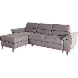 Sit & More sit&more Ecksofa &raquo;Sorano L-Form&laquo; wahlweise mit Bettfunktion und Bettkasten grau