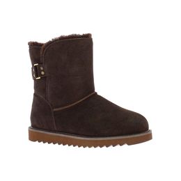 NICEBAY Leder-Winterboots "Blackbird" in Braun - 78% | Gr&ouml;&szlig;e 37 | Damen-stiefel