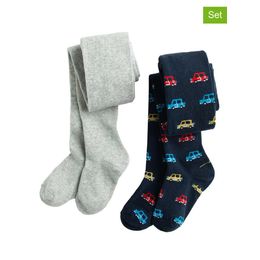 COOL CLUB 2er-Set: Strumpfhosen in Grau/ Dunkelblau - 26% | Gr&ouml;&szlig;e 104/110 | Kinder-socken-strumpfhosen