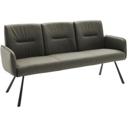 MCA furniture Sitzbank &raquo;Delane&laquo; 1 Stk. tlg. Taschenfederkern, Lehnenkippfunktion, Armlehnen, beweglicher R&uuml;cken Leder, Metall